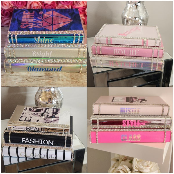 Bling Book Stack - Etsy