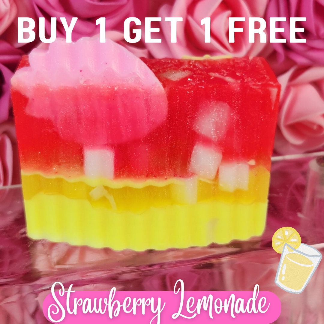 Strawberry Lemonade Handmade All Natural Goat Milk & Shea Butter Soap ...