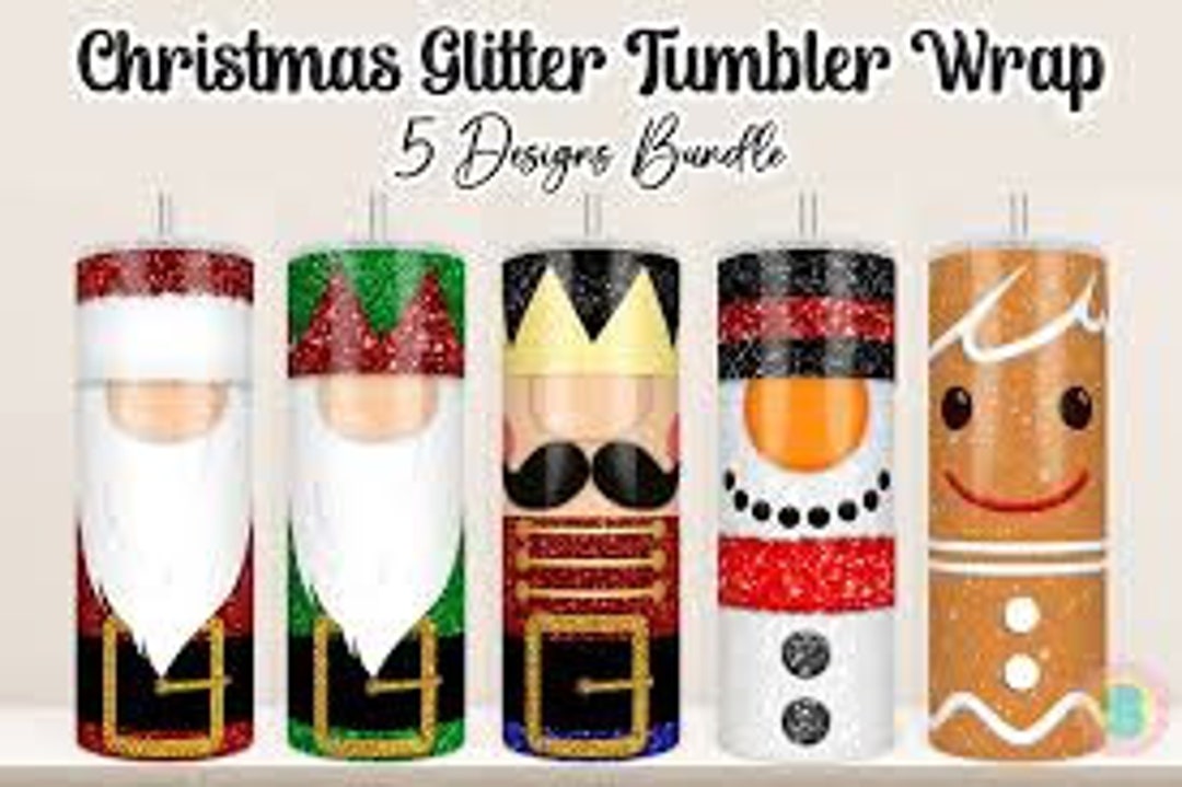 Christmas Glitter Tumbler Bundle PNG - Etsy
