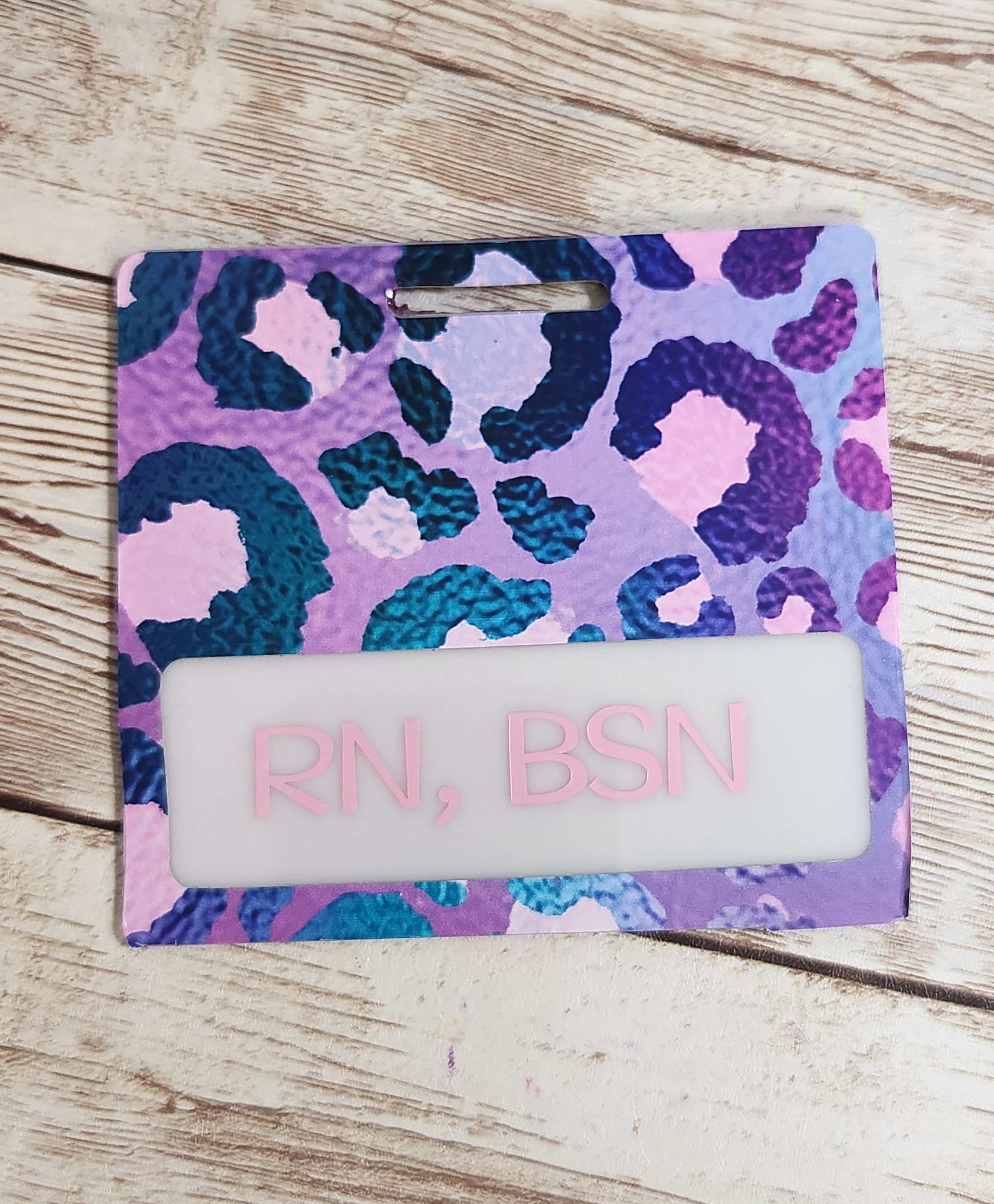 RN Horizontal or Vertical Badge Buddy for Medical Professionals. Nurse ...