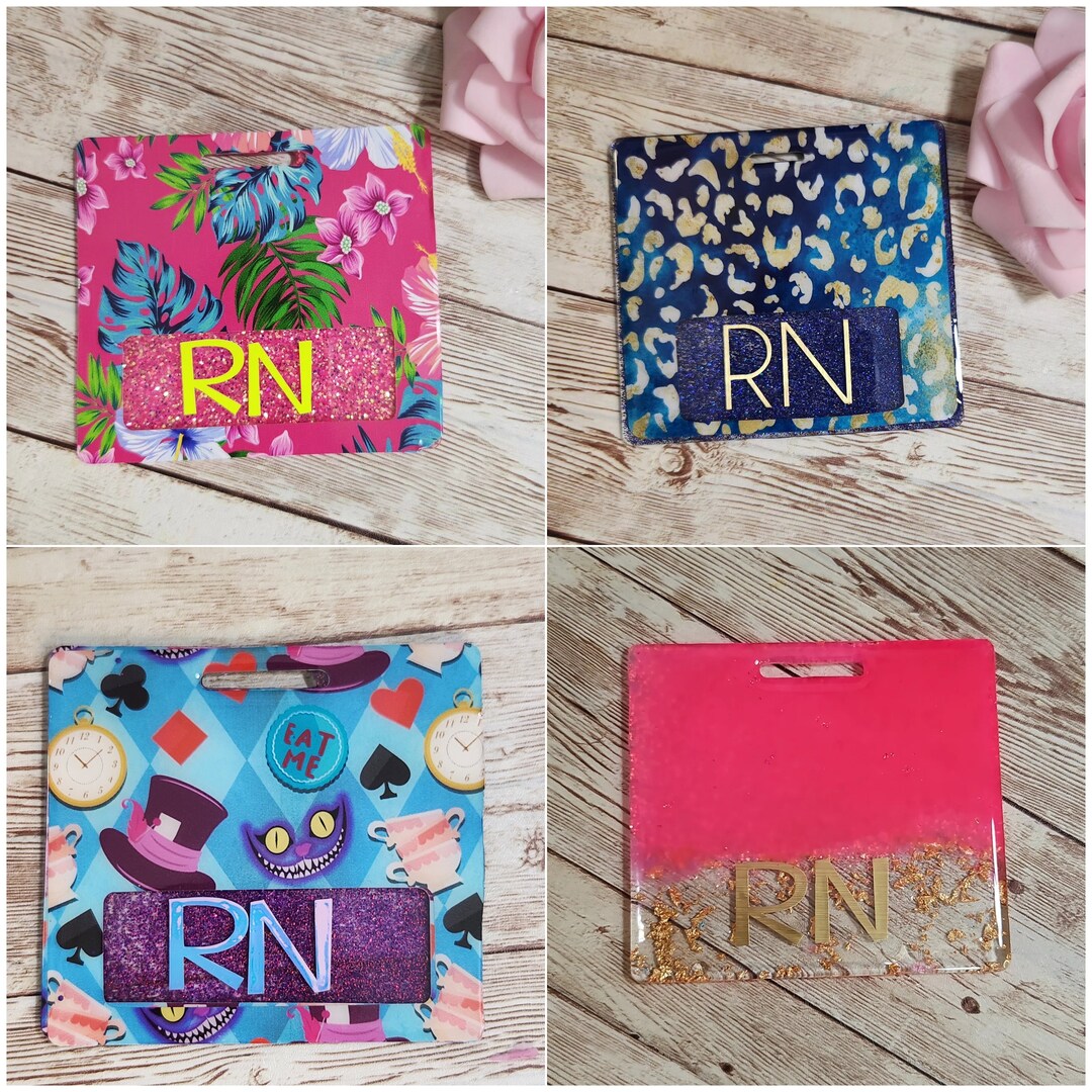 RN Horizontal or Vertical Badge Buddy for Medical Professionals. Nurse ...