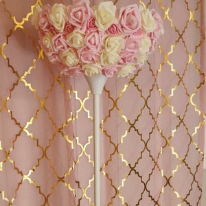 Pink & Ivory Rose White Floor Lamp. Glam Home Decor. Rose Lamp. - Etsy