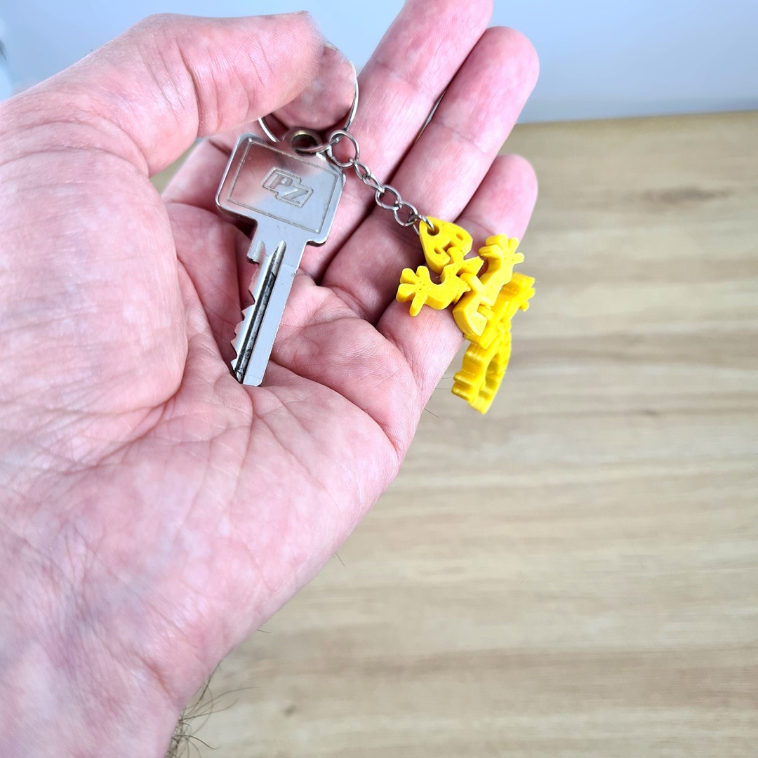 Very Cute Flexible Lizard Key Ring 3D Printing - Etsy Australia