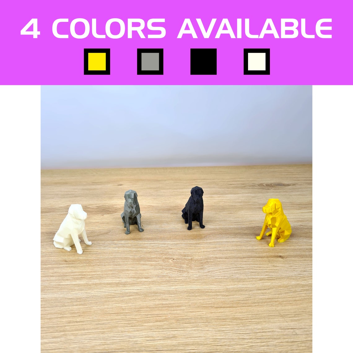 Labrador BFF Low-poly Deco Perfect Gift - Etsy