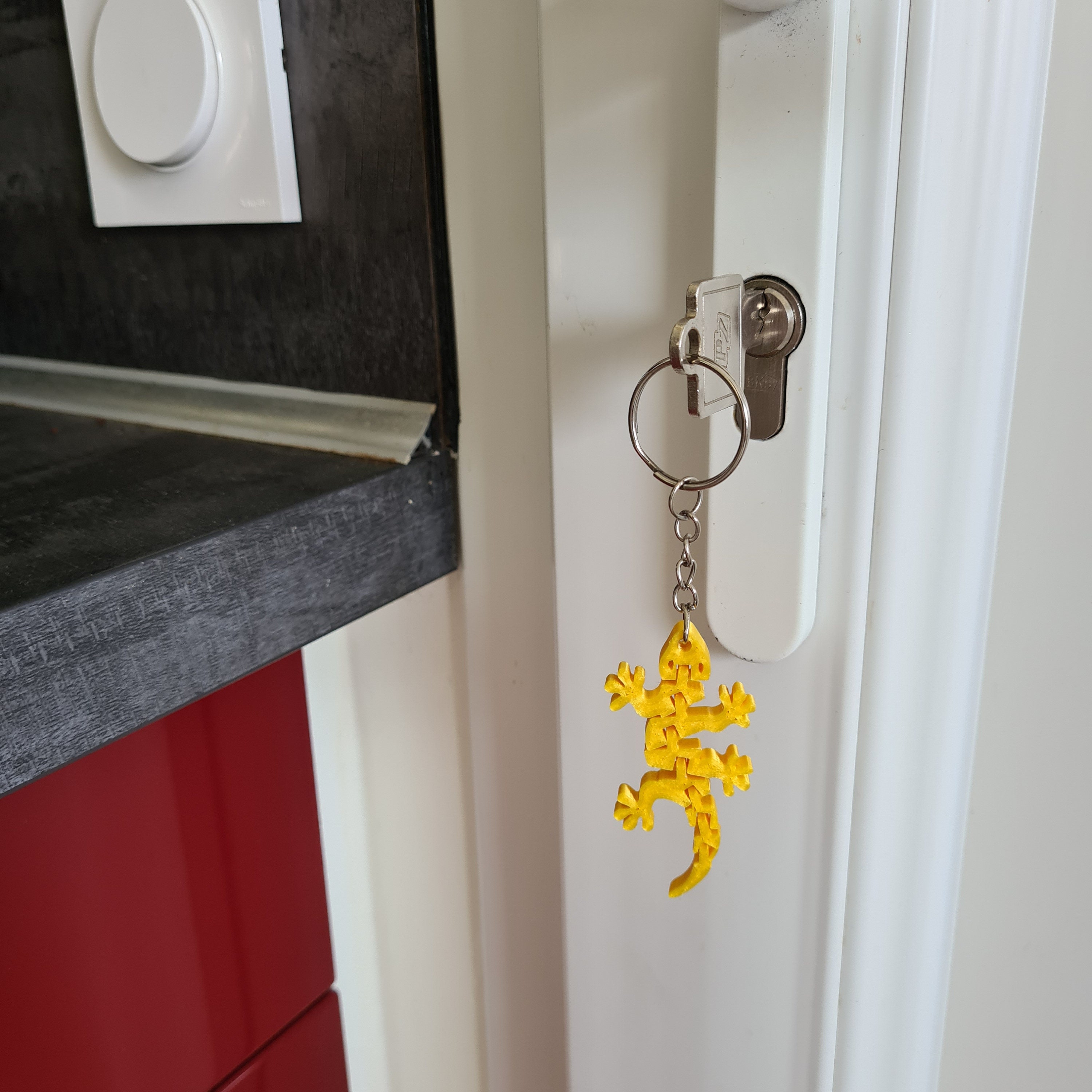Very Cute Flexible Lizard Key Ring 3D Printing - Etsy Australia