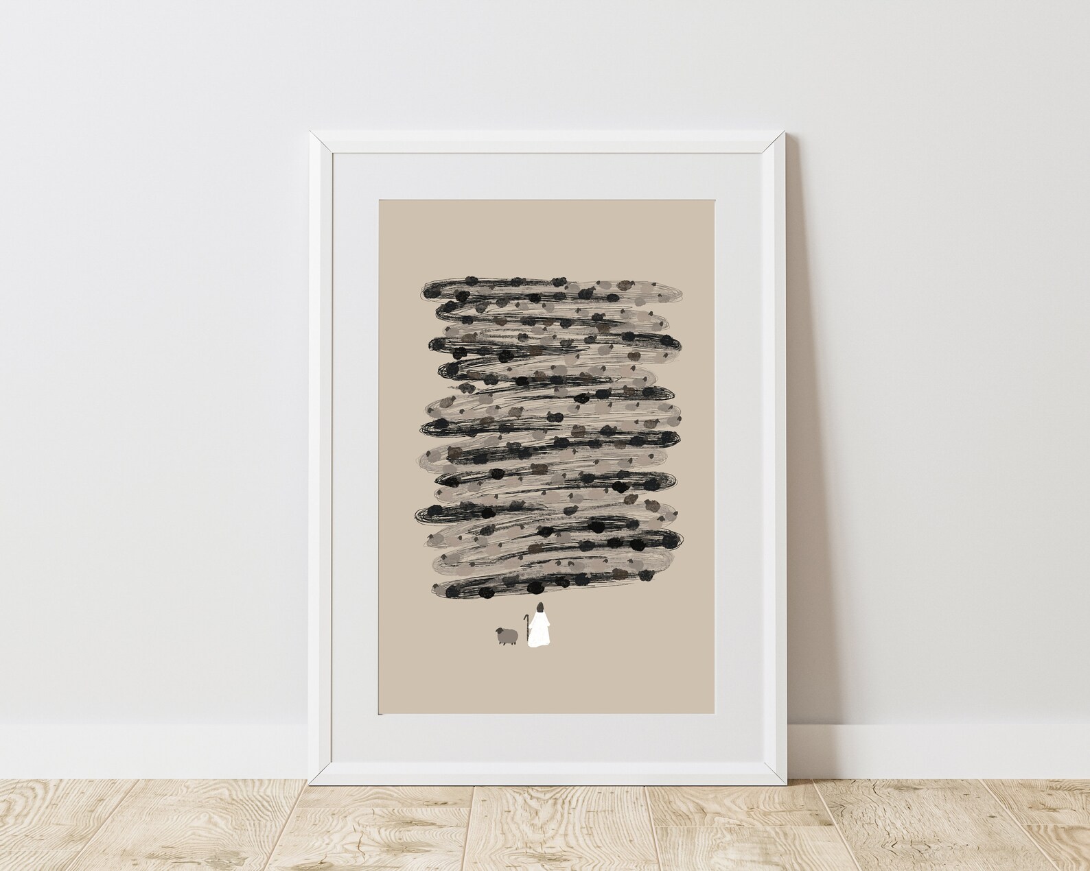 Set of 3 Modern Christian Wall Art | Jesus Feeds 5000, Jesus Leaves the ...