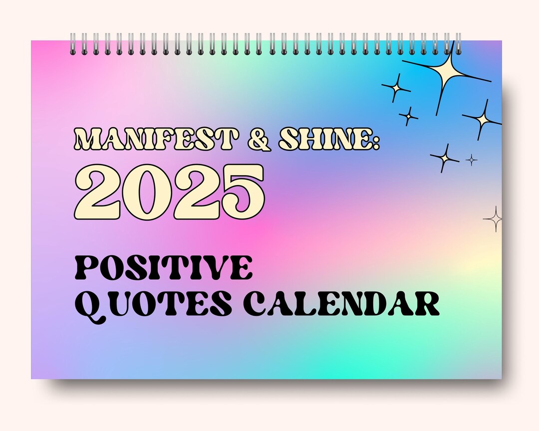 2025 Positive Quotes Wall Calendar, Monthly Inspiration and ...