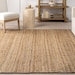10x12,8x10ft White and Natural Hemp Jute Rungs-extra Large Jute Rugs ...