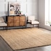 Natural Jute Rug Jute Braided Rug Bohemian Jute Rug Rectangular Jute ...