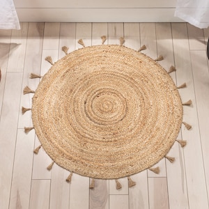 3x3,4x4,5x5,6x6x7x7ft Hand Braided Natural Jute Rug, Jute Area Rug ...