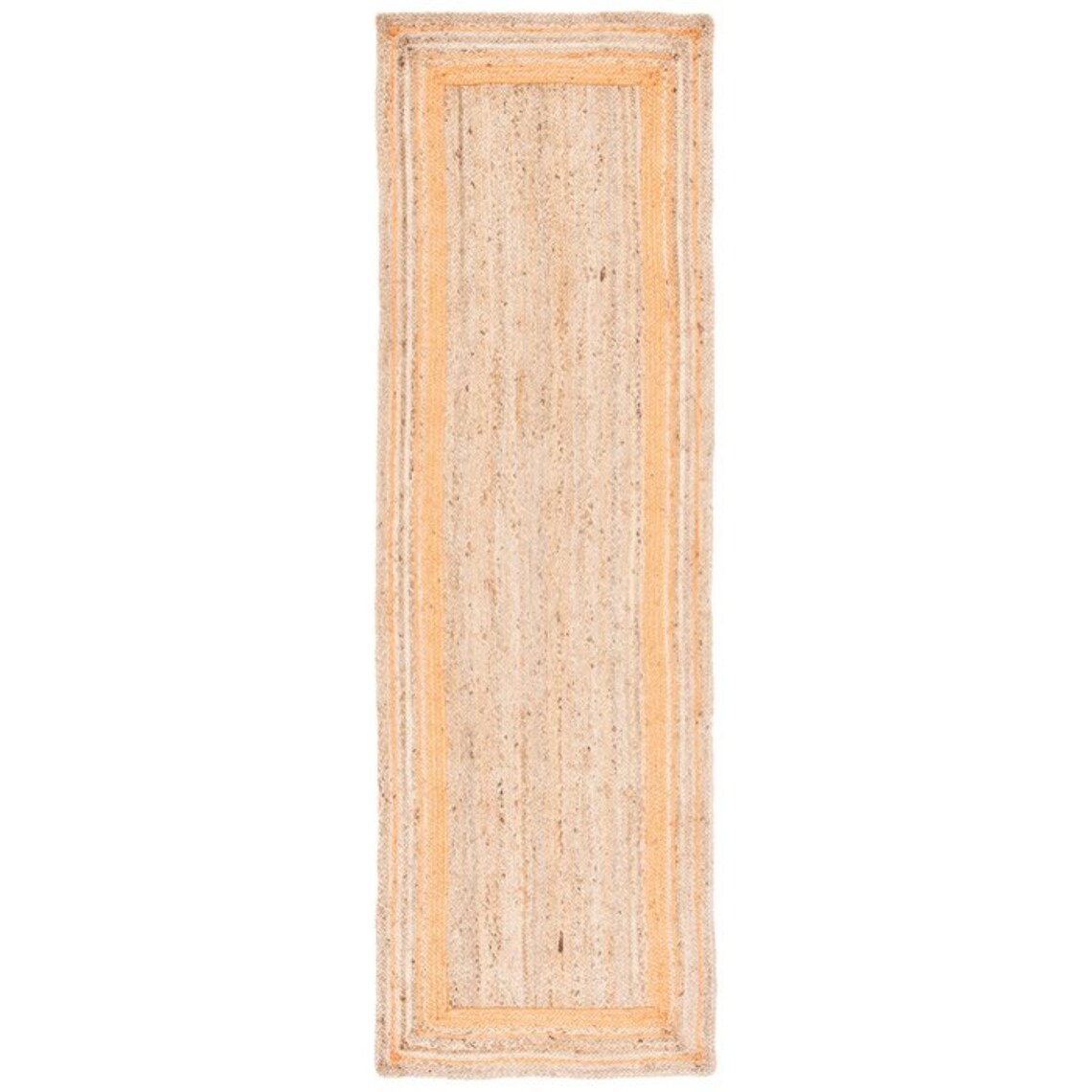 Orange Jute Braided Handmade Natural Jute Rectangle Rug Eco Friendly ...