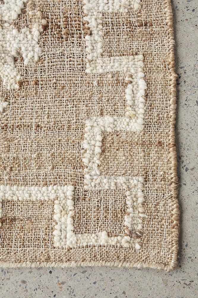 9x12 10x14 Jute Rug Ivory Flower Natural Jute High Quality Hand Woven ...