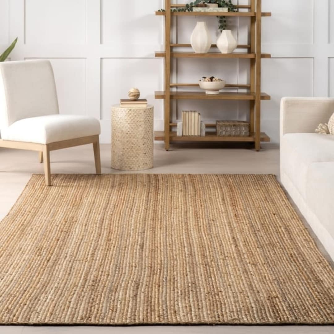 Natural Jute Rug Jute Braided Rug Bohemian Jute Rug Rectangular Jute ...