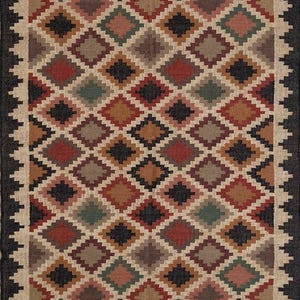 Flatweave Rug Klim Runner Handwoven Wool Jute Rug Handmade Klim Dhurrie ...