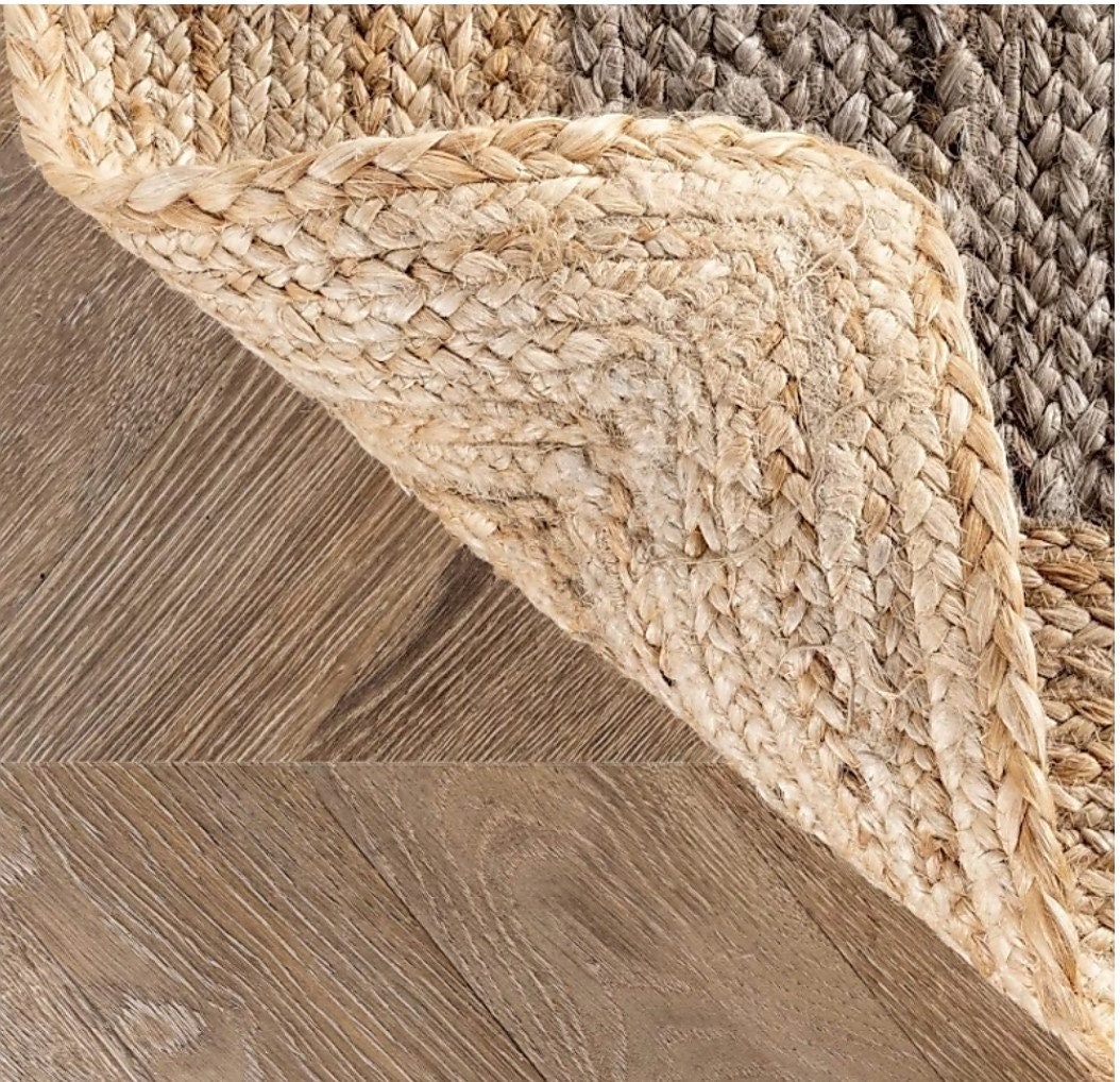 9x12natural Jute Rug Jute Braided Rug Bohemian Jute Rug Rectangular ...