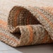 Orange Jute Braided Handmade Natural Jute Rectangle Rug Eco Friendly ...