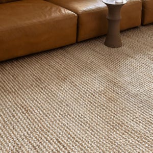 6x9,8x10ft White and Natural Hemp Jute Rungs-extra Large Jute Rugs Jute ...