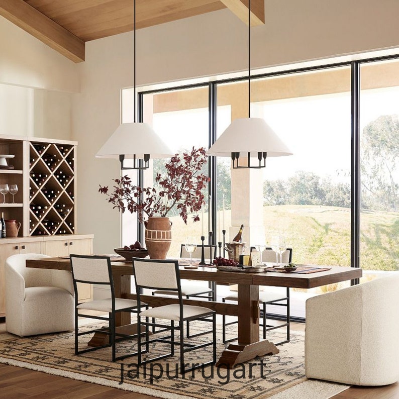 9x15 Jute Rug Ivory Black Flower Natural Jute High Quality Hand Woven ...