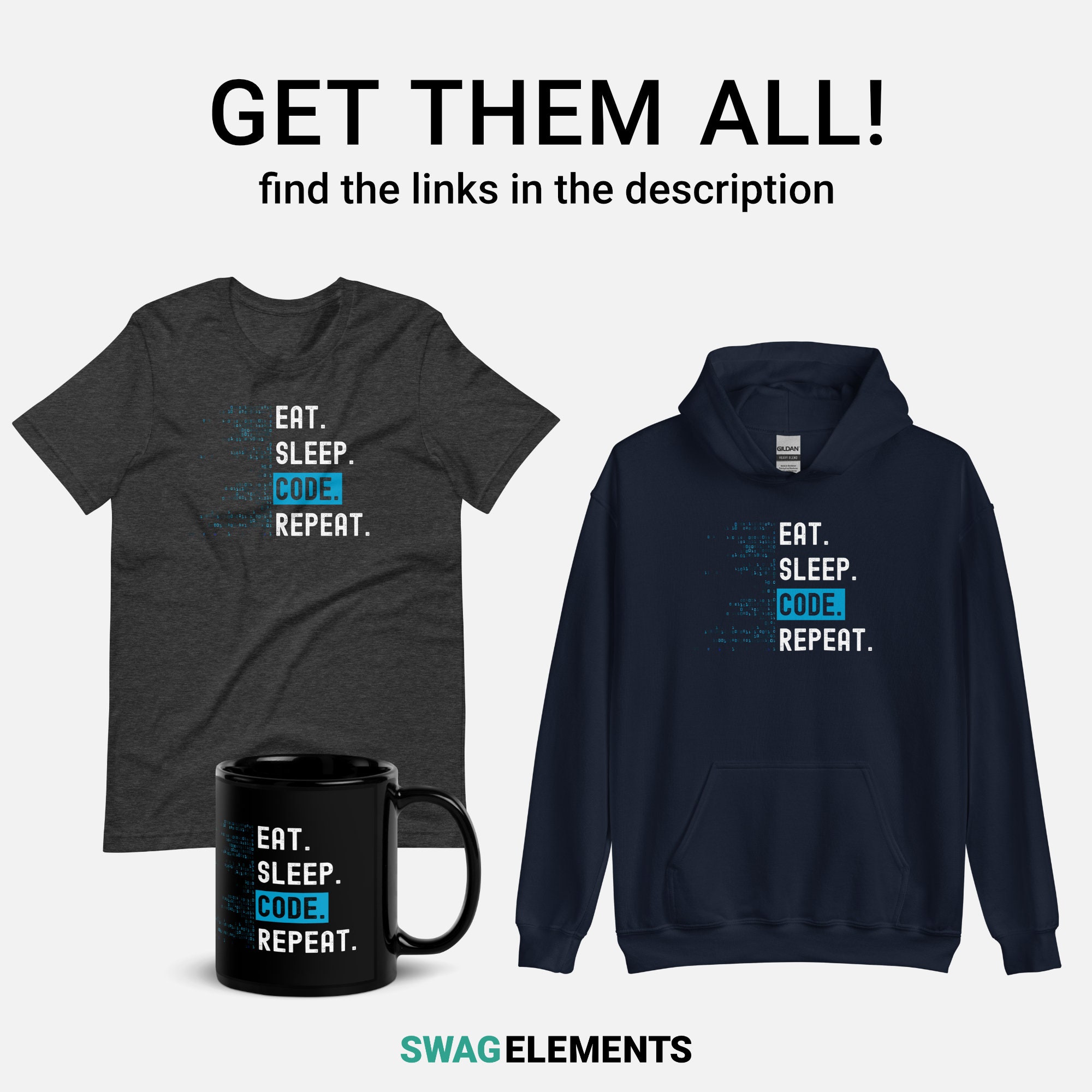 Black Coder Mug Eat Sleep Code Repeat Mug Java Programmer T Software Developer Coding Mug