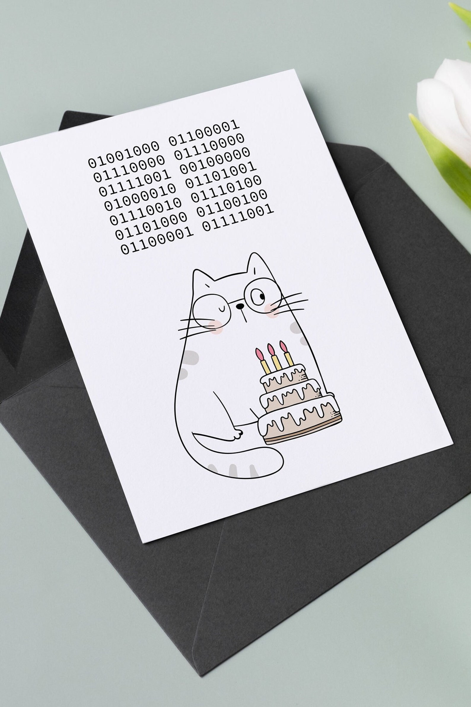 Programmer Birthday Card Editable Template Birthday Card for Boyfriend ...