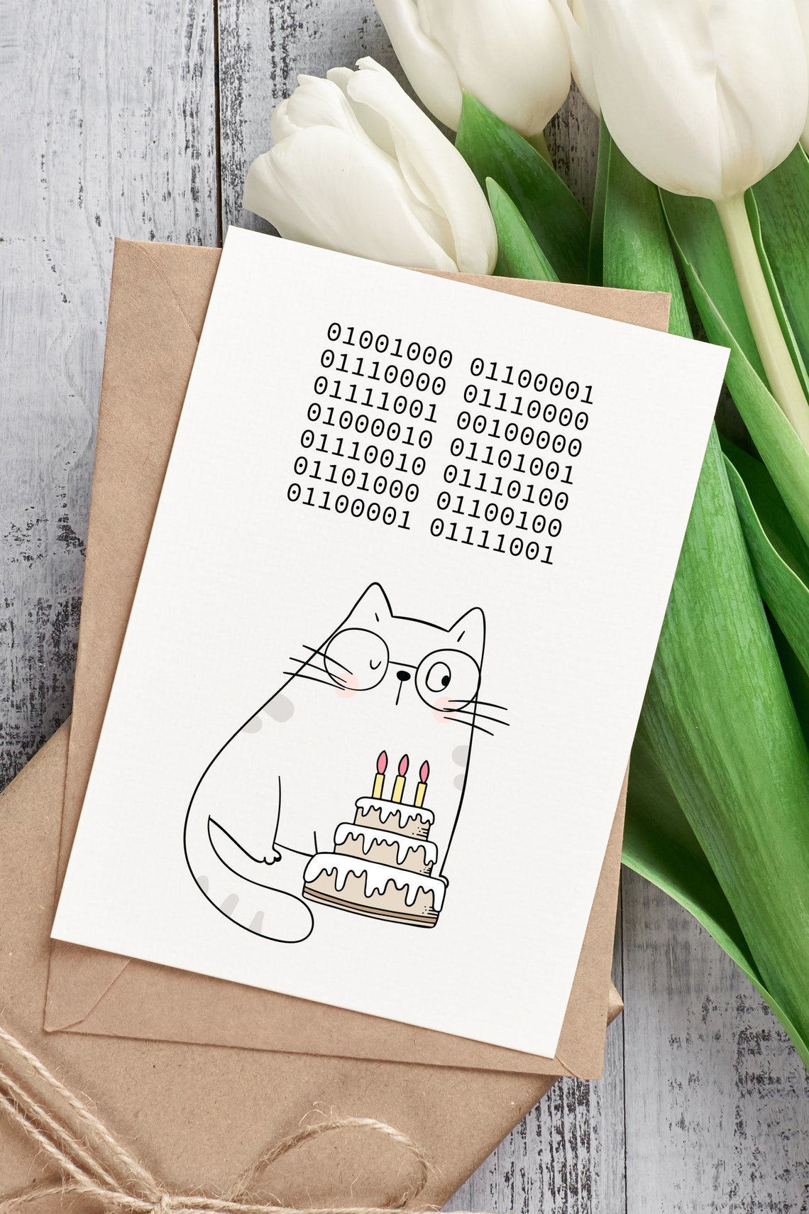 Programmer Birthday Card Editable Template Birthday Card for Boyfriend Gamer Tech Nerd Computer ...