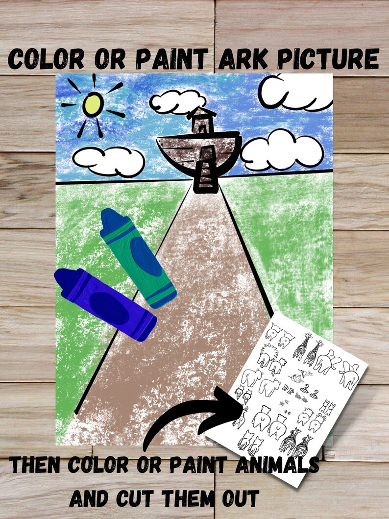 Digital Download Sunday School Craft Noah’s Ark Craft Digital Download ...