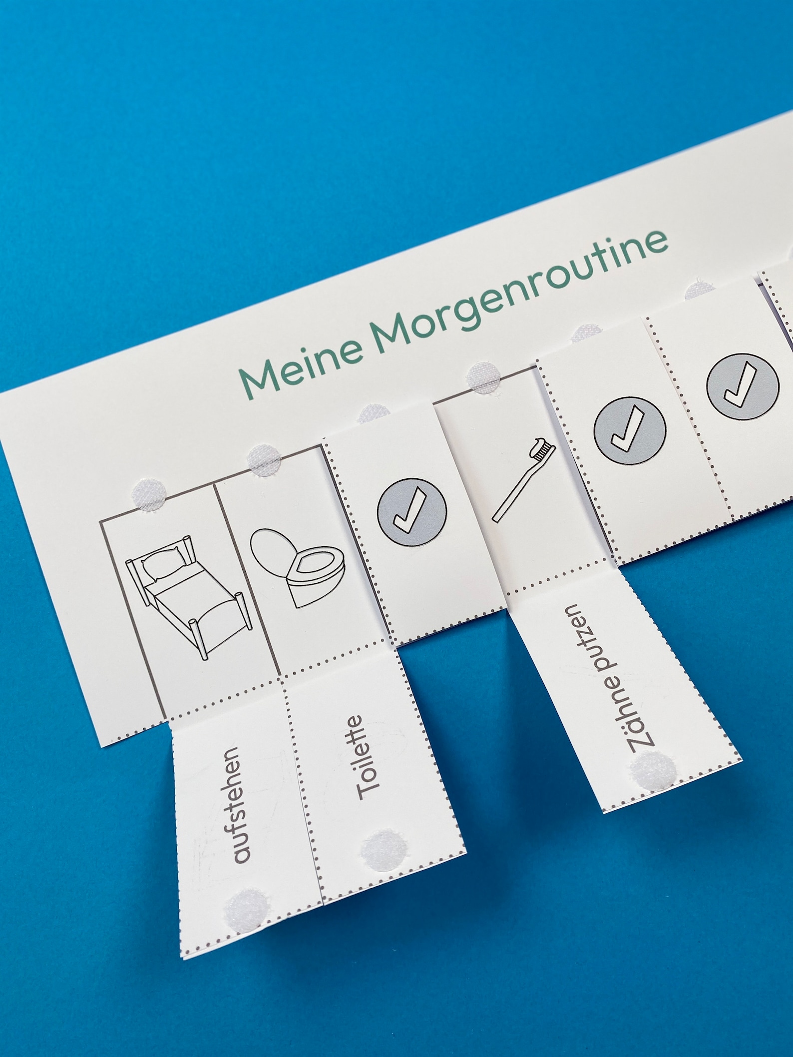 Morgenroutine Kinder deutsch Routine Plan Montessori Lernmaterial ...
