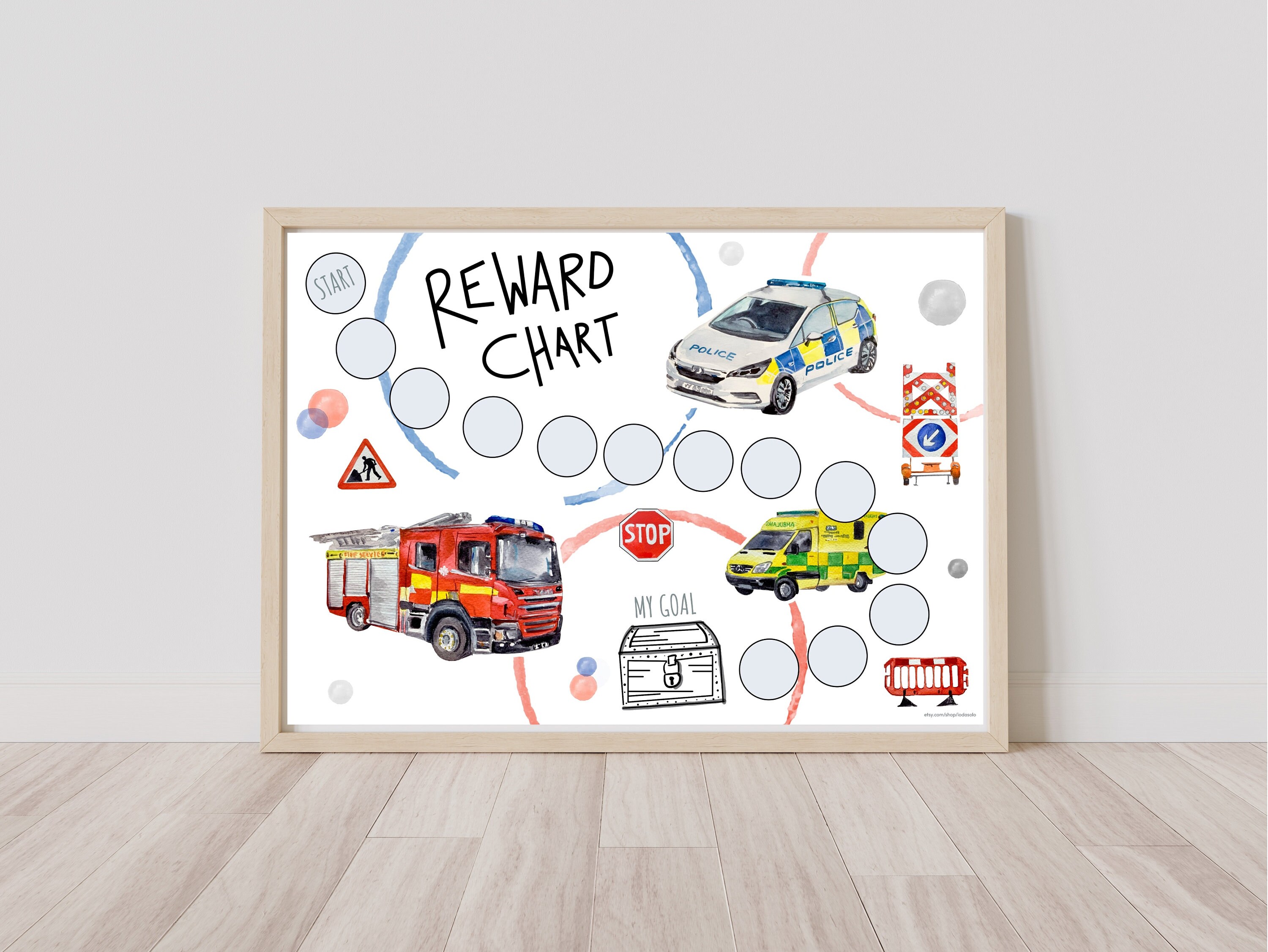 Reward Chart for Boys Printable Behavior Chart Children Sticker Chart ...