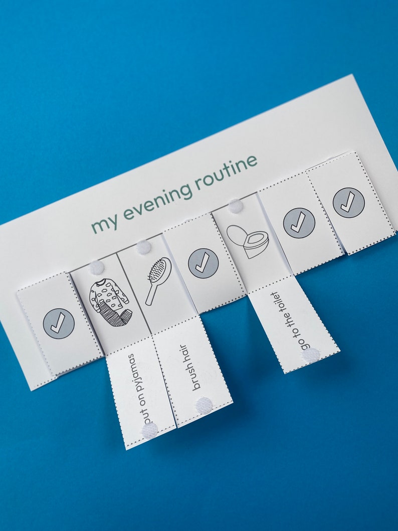 Evening Routine Children's Routine English Routine Plan Toddlers ...