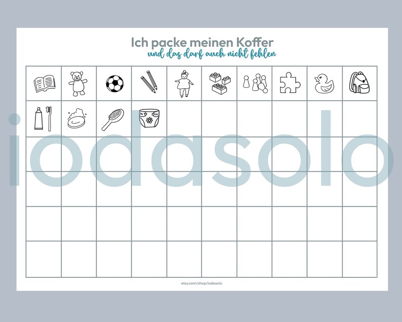 Packing List Children Montessori Packing List Vacation Pictures ...