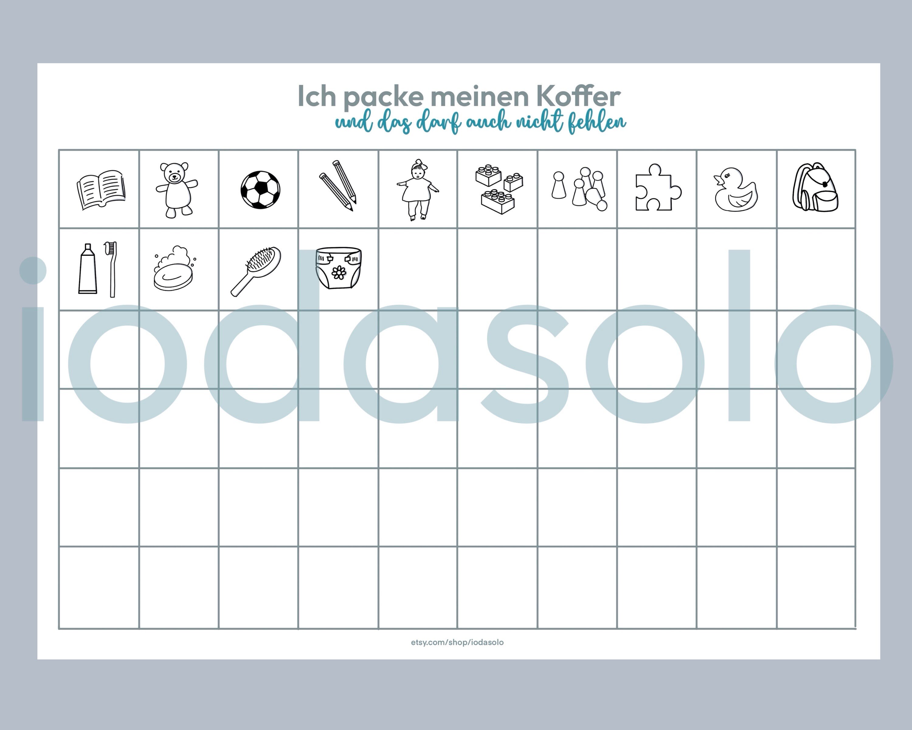 Packing List Children Montessori Packing List Vacation Pictures ...