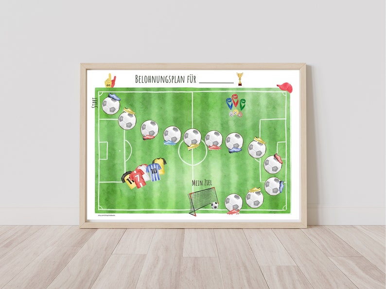 Reward Plan Football Reward Board for Children Montessori Reinforcement ...