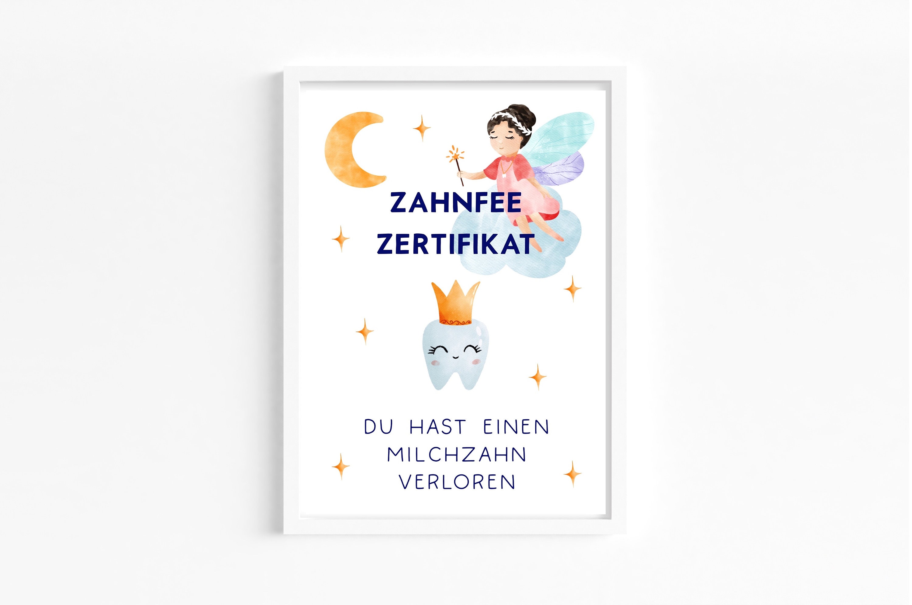 Zahnfee Brief von der Zahnfee Zertifikat deutsch Post von der Zahnfee ...