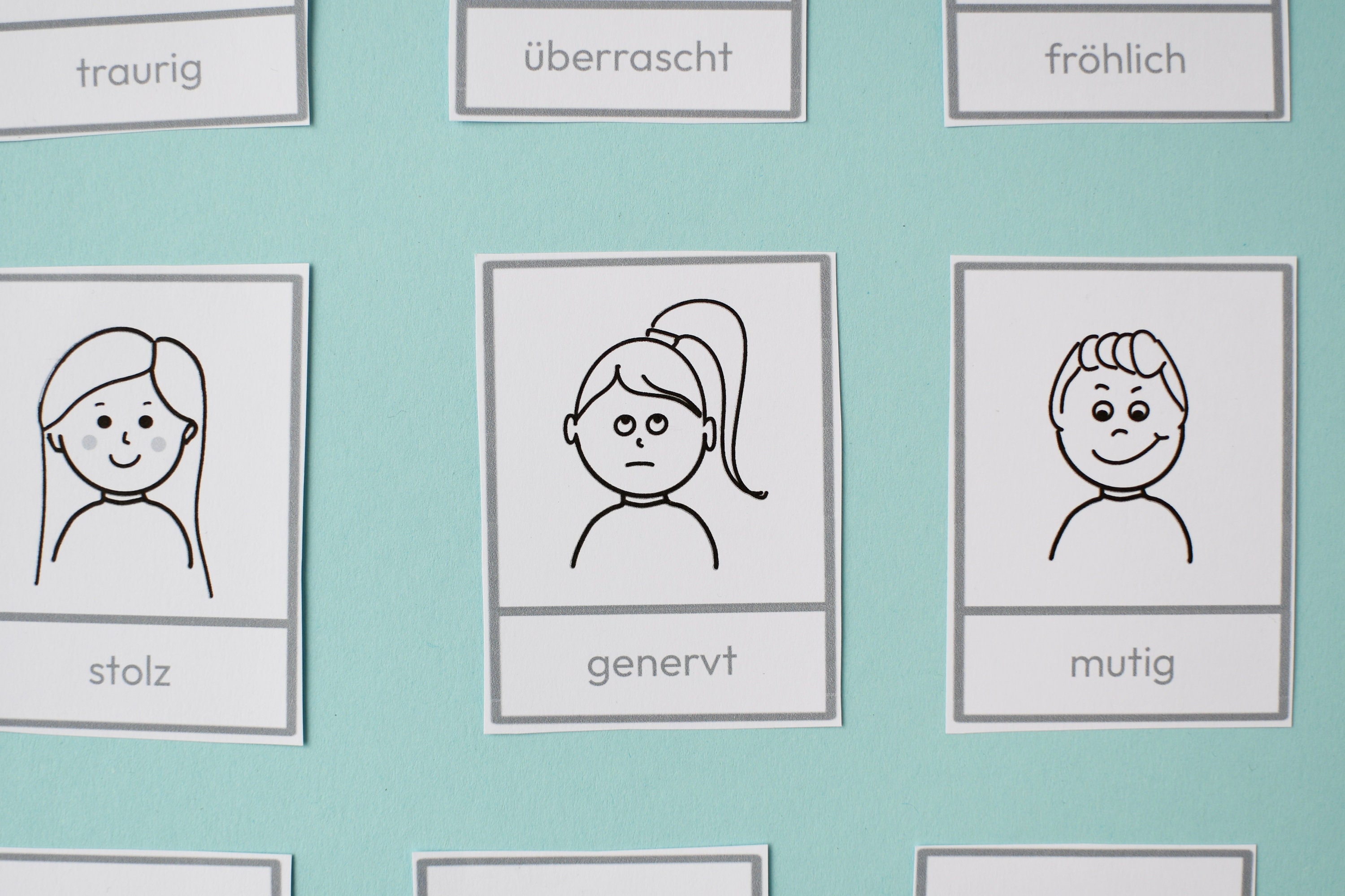 Bildkarten Gefühle Kommunikationskarten Gefühle Bilder Emotionen ...