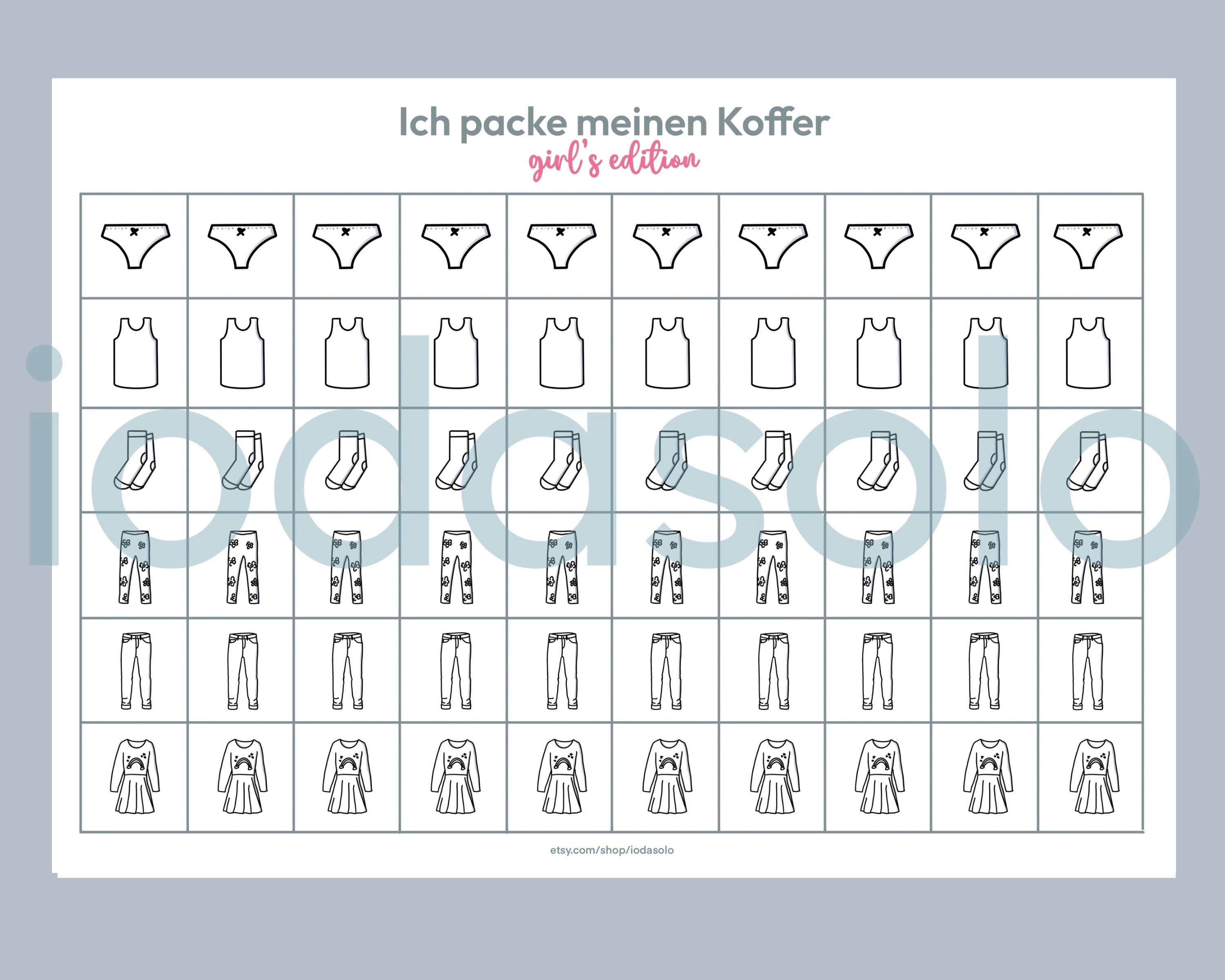 Packing List Children Montessori Packing List Vacation Pictures ...