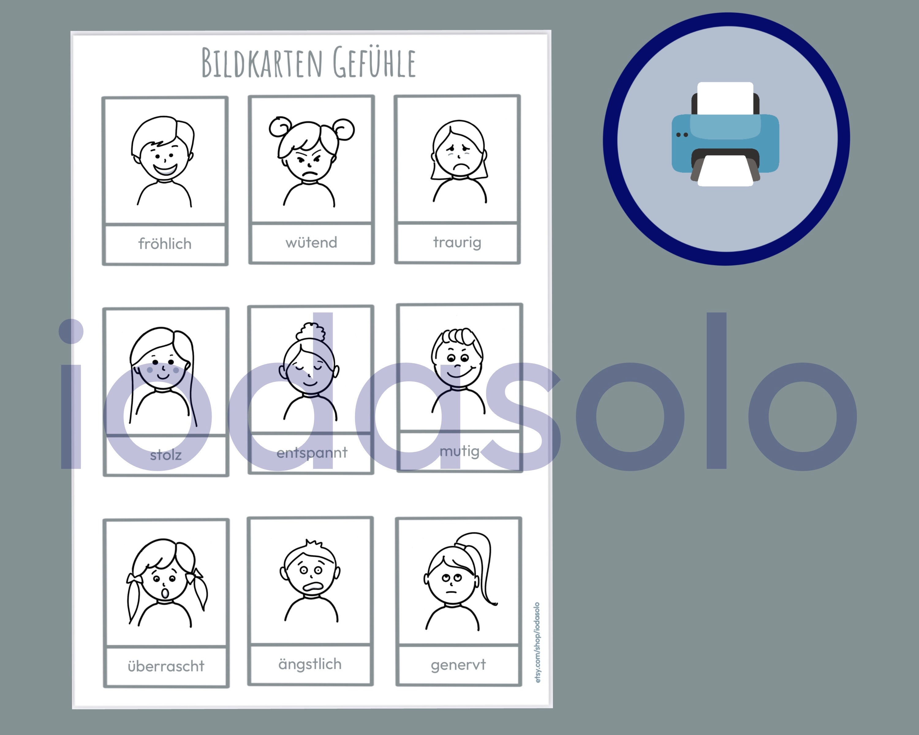 Bildkarten Gefühle Kommunikationskarten Gefühle Bilder Emotionen ...