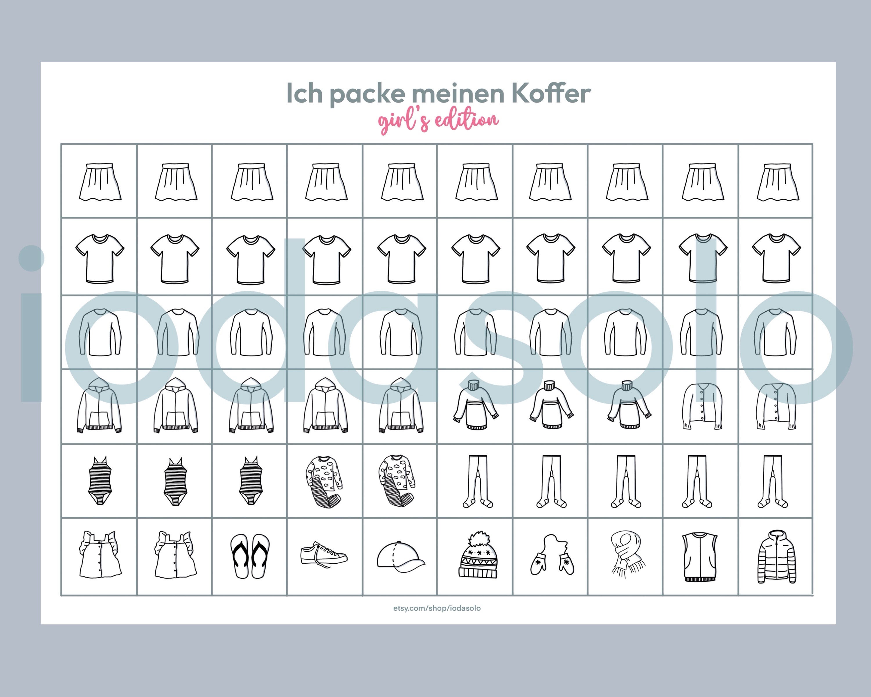 Packing List Children Montessori Packing List Vacation Pictures ...