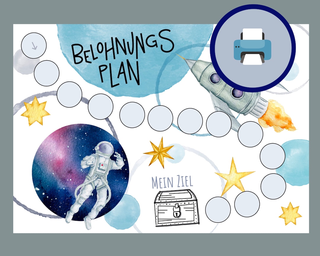 Belohnungsplan Jungs Belohnungstafel Kinder Verstärkerplan Kleinkinder ...