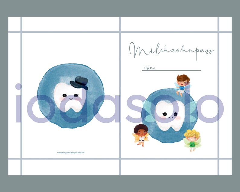 Wobbly Tooth Pass Children's Tooth Calendar Boys Milk Tooth Pass ...