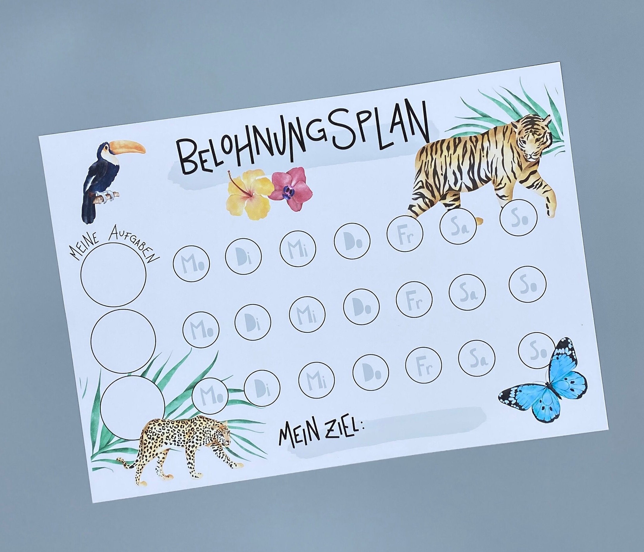 Belohnungsplan Kinder Belohnungstafel Montessori Verstärkerplan ...