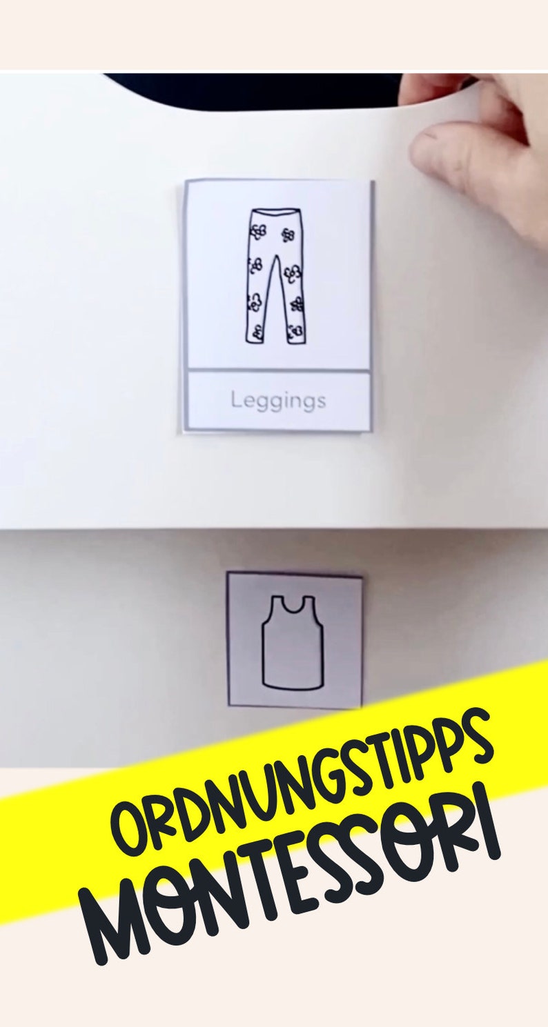 Wardrobe Labels Children Montessori Children's Room Wardrobe Labeling ...