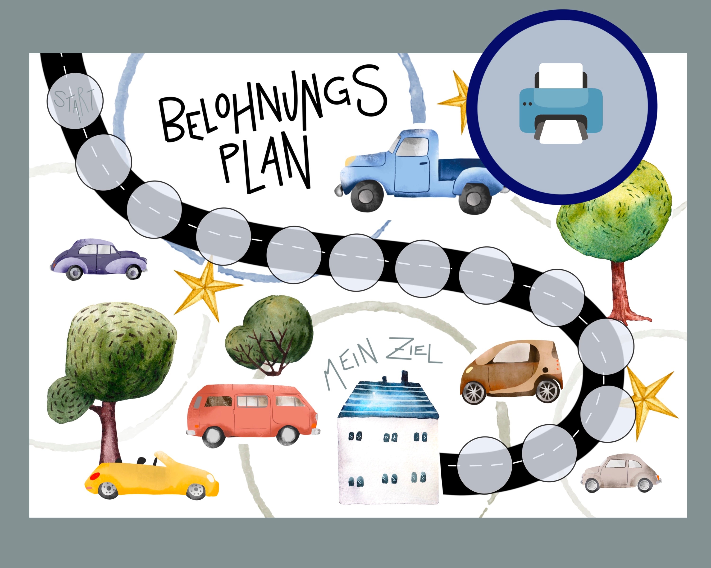 Belohnungsplan Autos Belohnungstafel Kinder Verstärkerplan Jungs ...