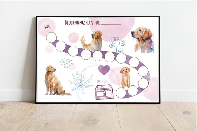 Belohnungsplan Kind Belohnen Stempelkarte Mädchen - Etsy