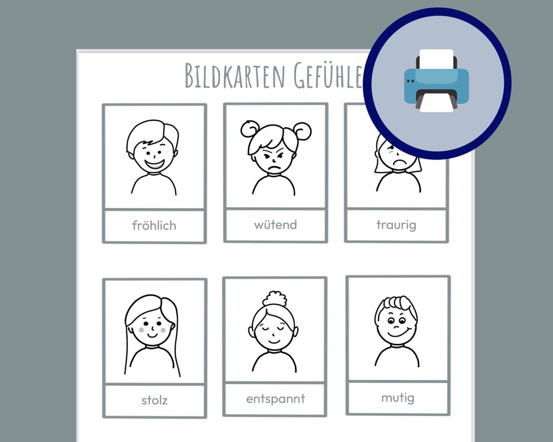 Bildkarten Gefühle Kommunikationskarten Gefühle Bilder Emotionen ...