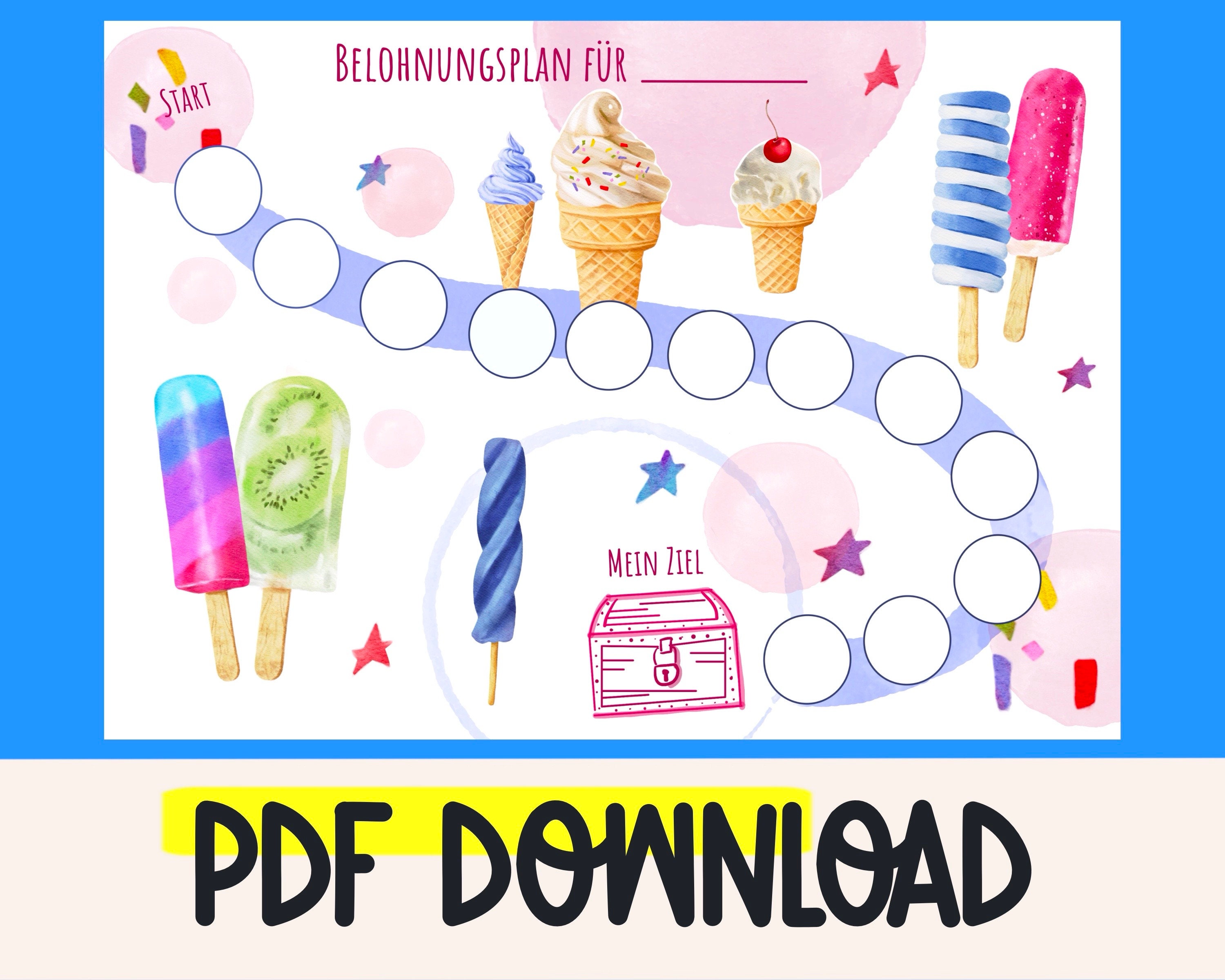 Reward System Children's Reward Plan Kindergarten Reward Board for ...