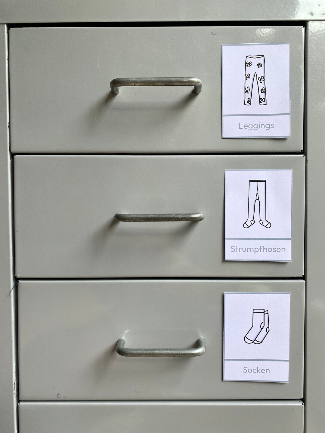 Montessori Labels Wardrobe Montessori Labels Children's Room Picture ...