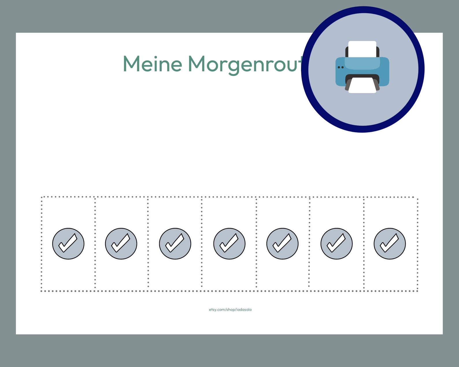Morgenroutine Plan für Kinder zum abhaken Routineplaner Kleinkinder ...