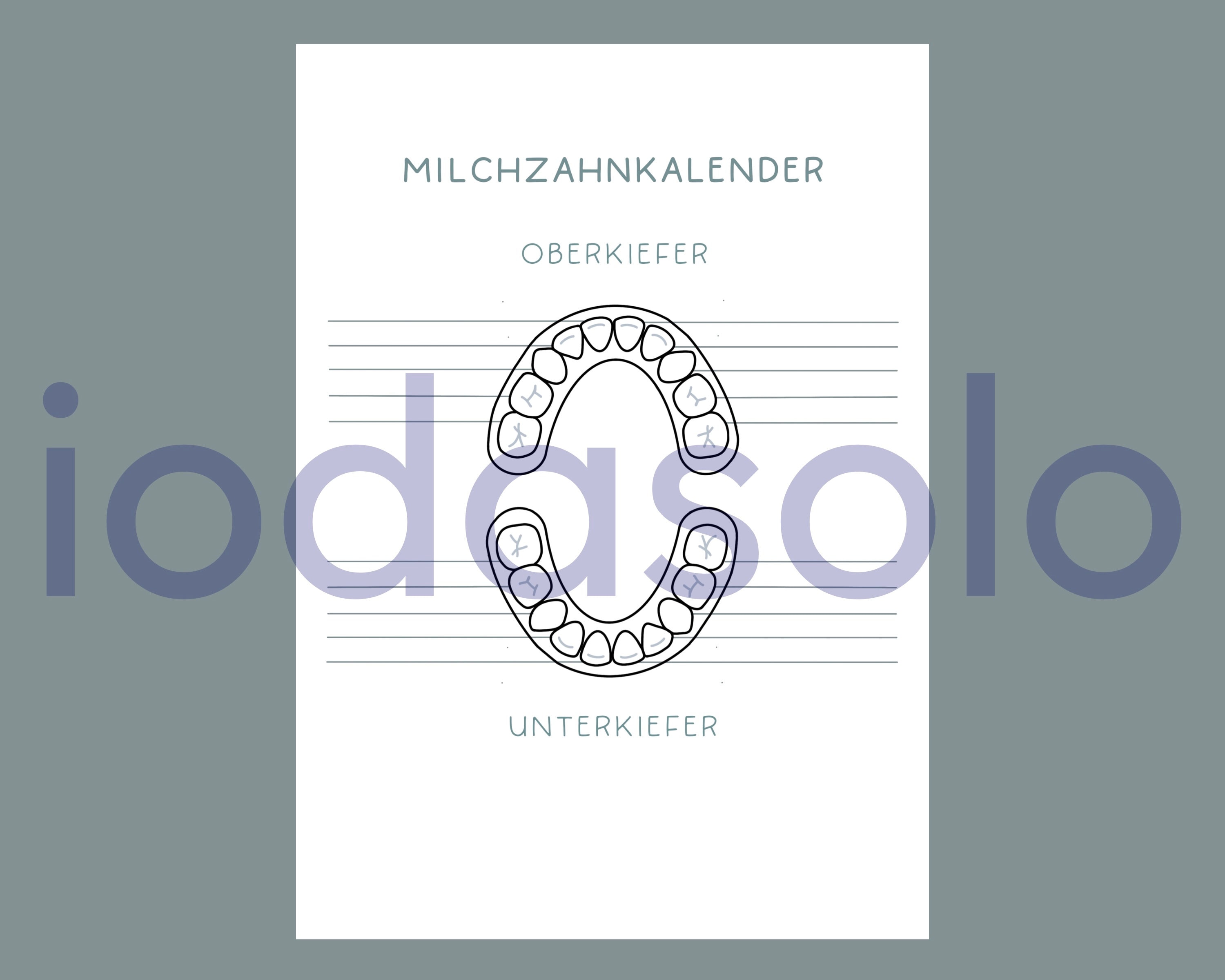 Milk Tooth Calendar Download Tooth Calendar Baby Milk Teeth Reminder ...