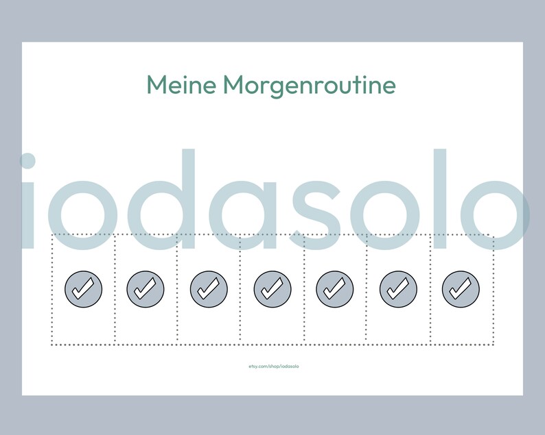Morgenroutine Kinder deutsch Routine Plan Montessori Lernmaterial ...