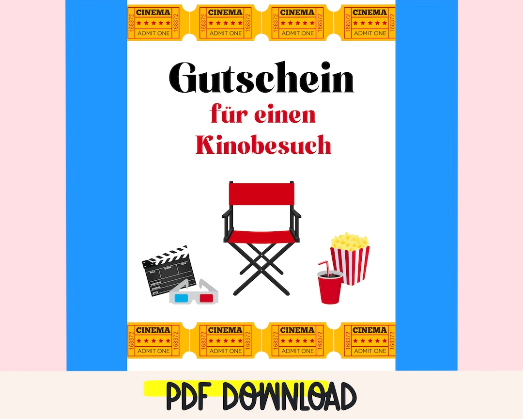 Cinema Voucher Download Cinema Voucher Children's Cinema Coupon Voucher ...